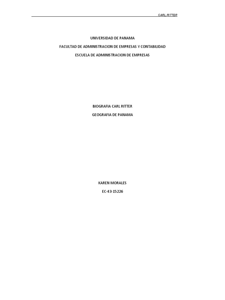 Perfil de Carl Ritter: Vida y aportes del pionero de la geografía ...