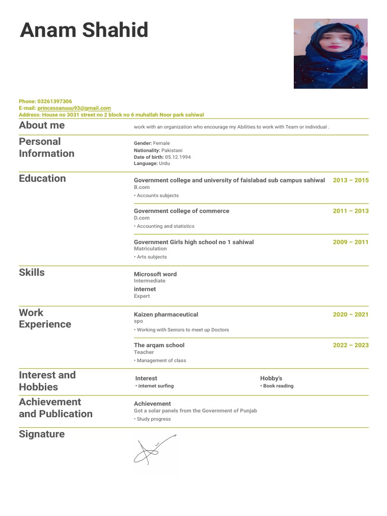 Anam Resume-935 | PDF