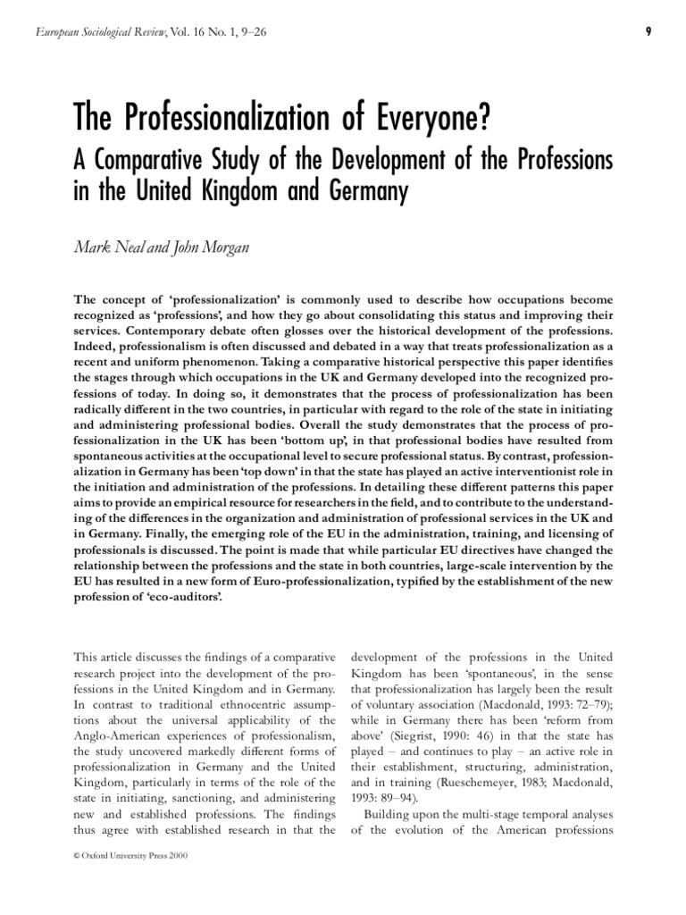 The Professionalization of Everyone? | PDF