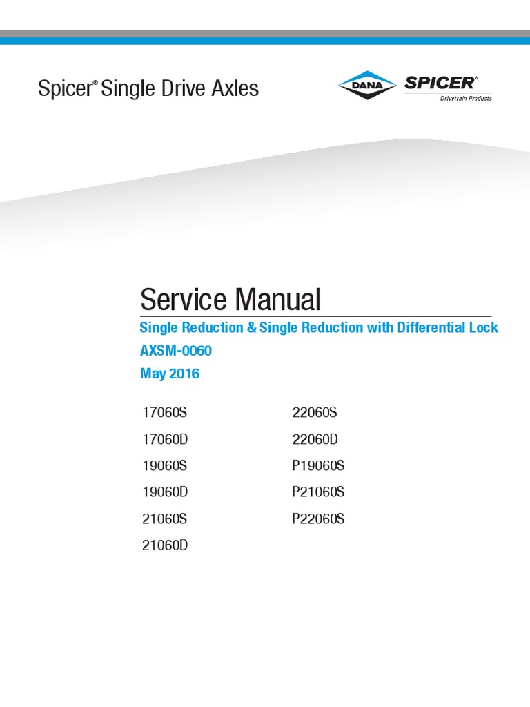 Manual Diferencial Spacer Pdf Axle Bearing Mechanical