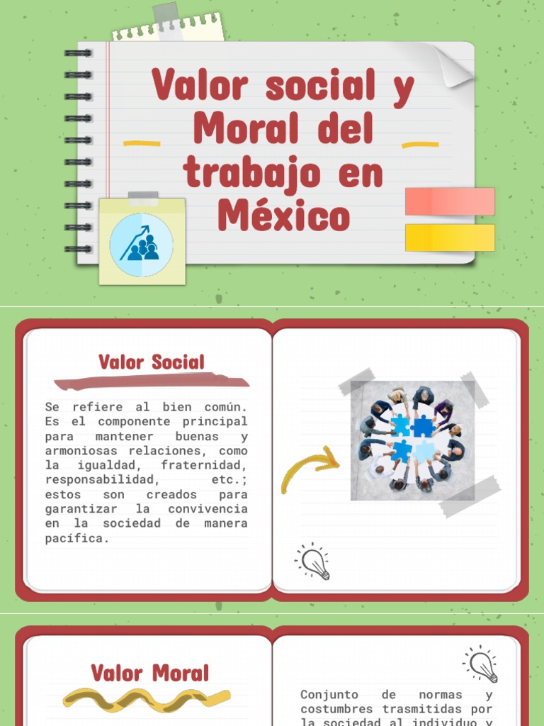 Valor social y moral del trabajo en México | PDF | Crecimiento personal ...