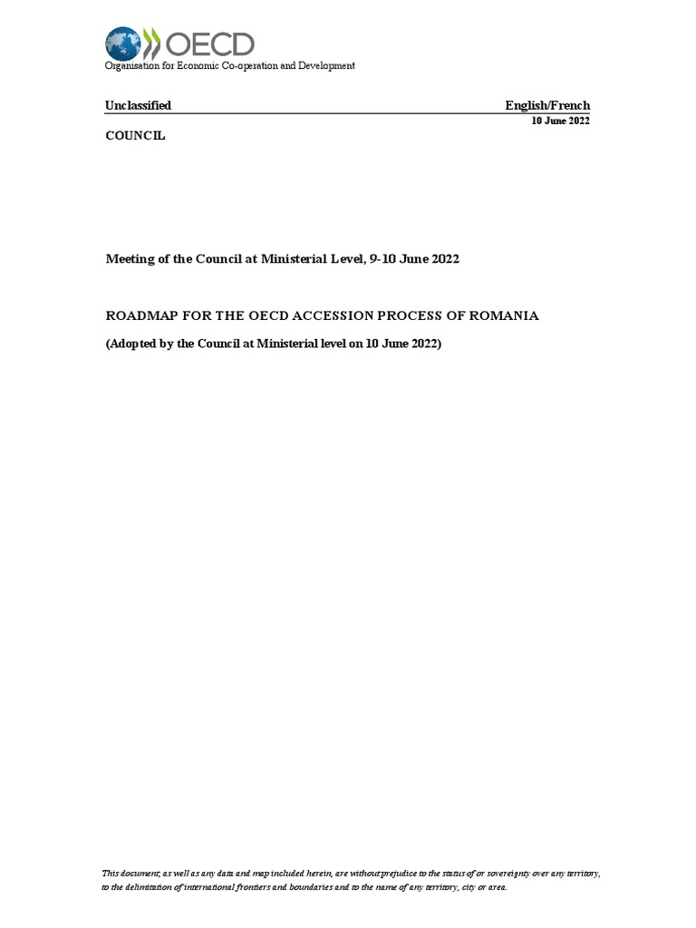 OECD Roadmap for Romania's Accession Process | PDF | Taxes | Governance
