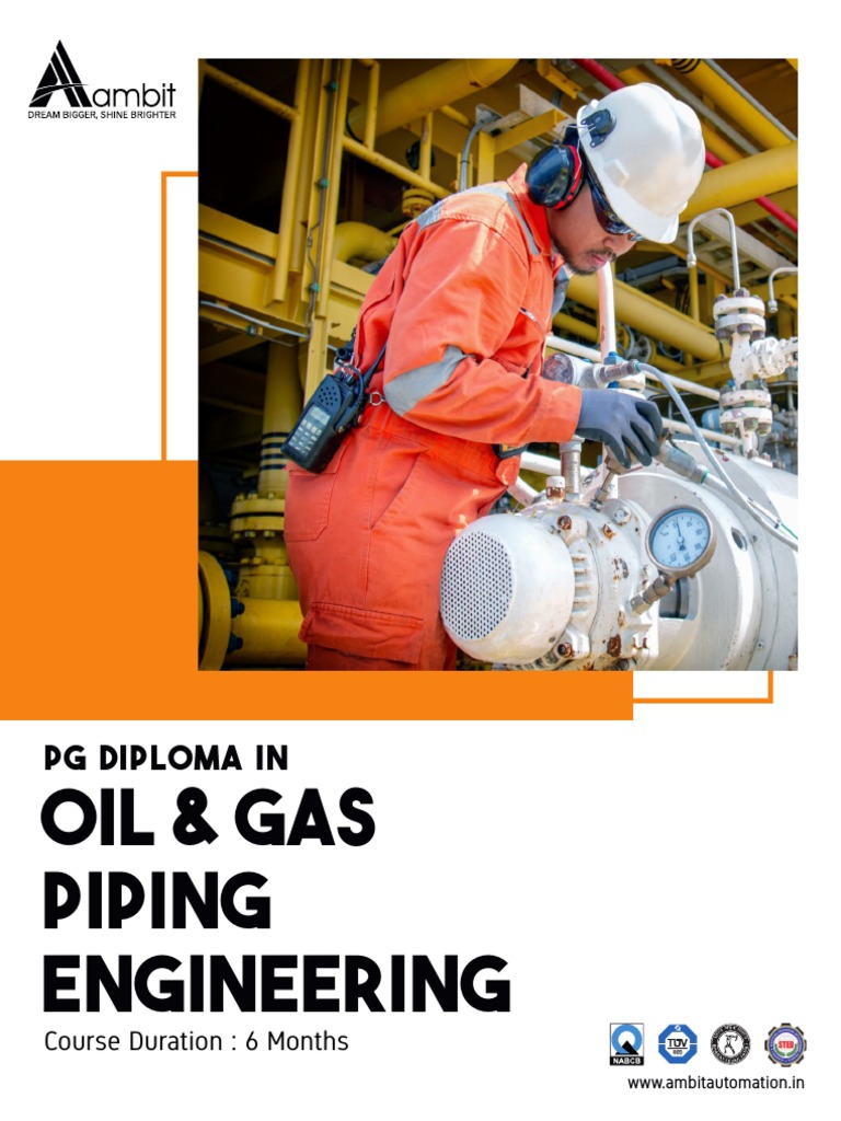 Oil & Gas Piping Engineering: PG Diploma in | PDF | Construction | Welding