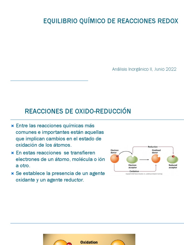 Fundamentos y Generalidades RedOx | PDF | Redox | Energía libre de Gibbs