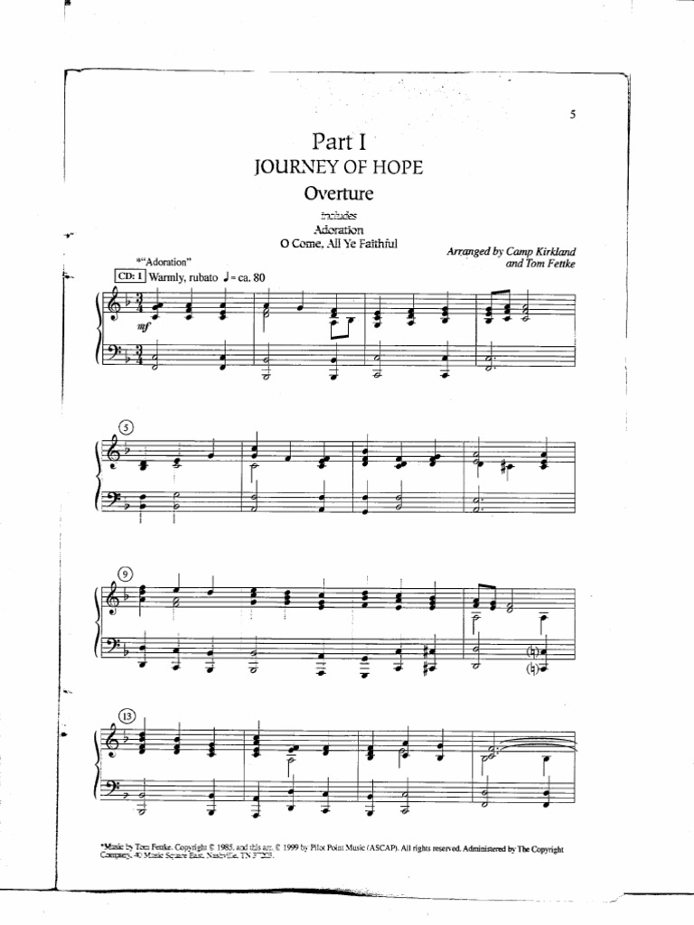 Journey of Hope Overture | PDF