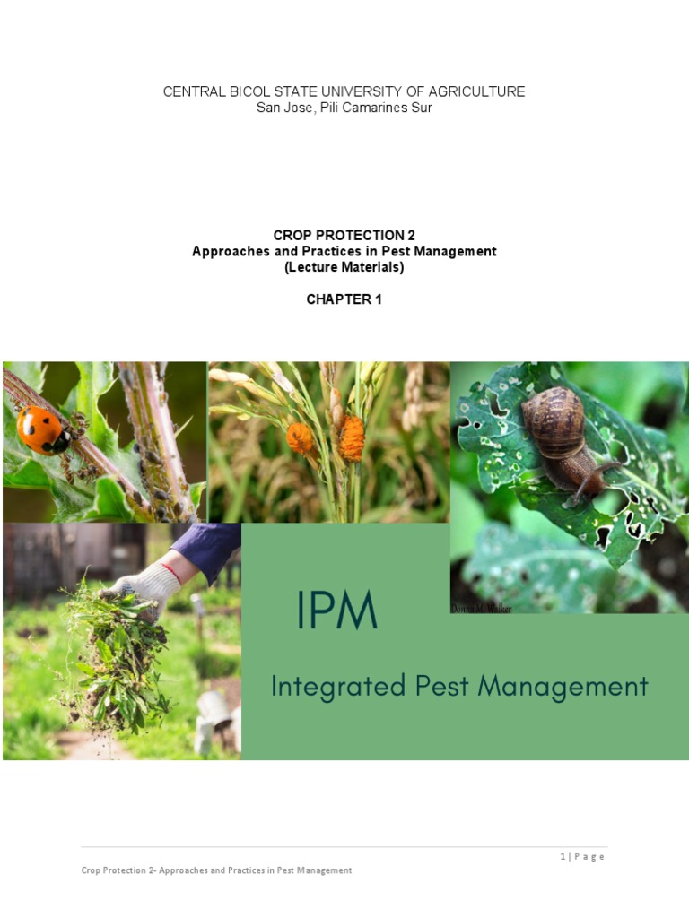Study Guide 1 CRPR 2 | PDF | Pest (Organism) | Agriculture