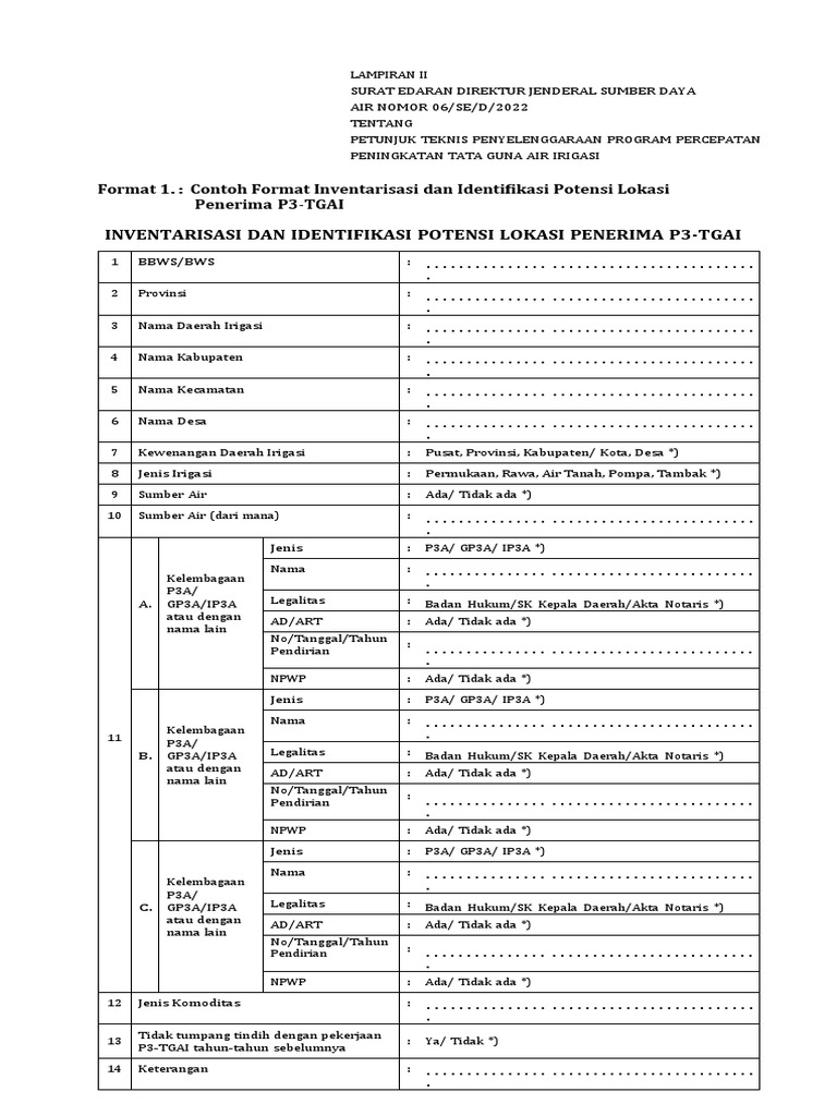 03B. Juklak 2023 - Lampiran Ii | PDF