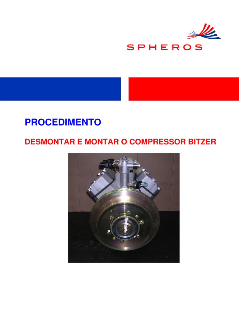 Procedimento: Desmontar E Montar O Compressor Bitzer | PDF | Pistão | Parafuso