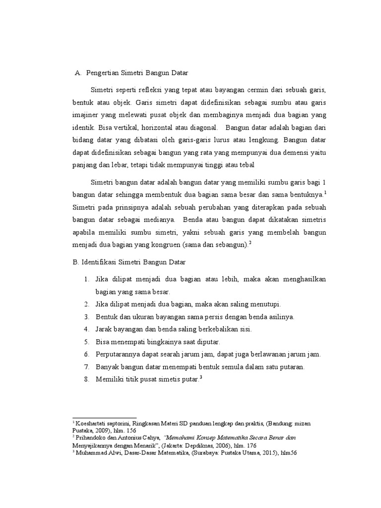 Pengertian Simetri Dan Identifikasi | PDF