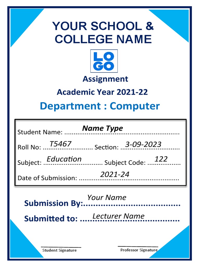 Assignment Submission for Computer Education Subject Covering Student ...