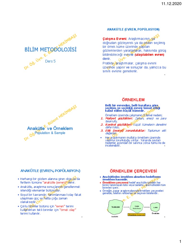 Bilim Metodolojisi DERS 5 | PDF