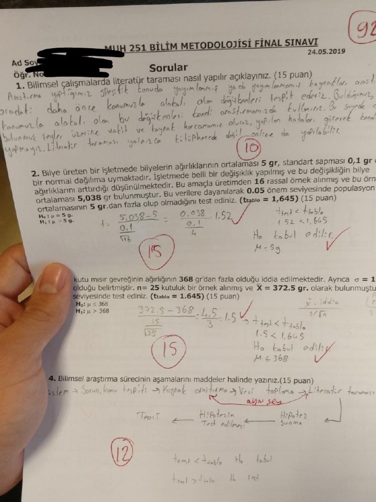 Bilim Metodolojisi Vize-Final | PDF