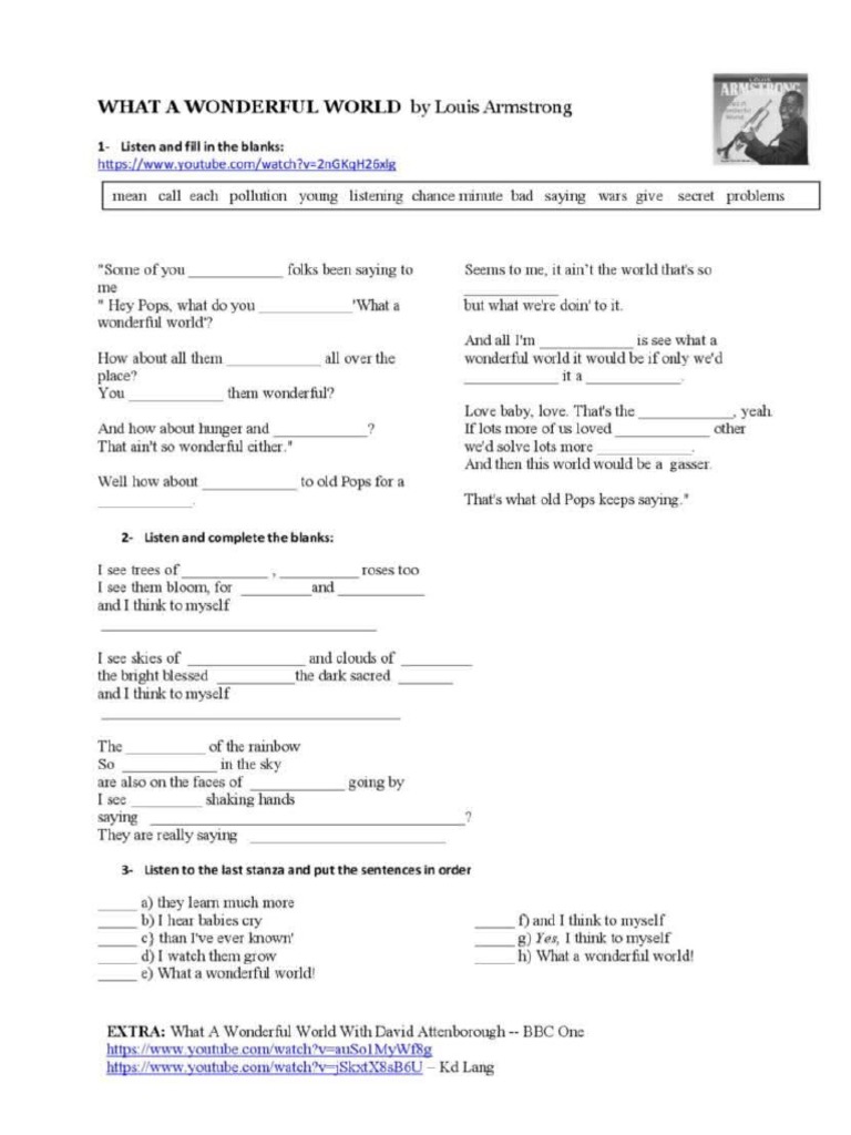 What A Wonderful World | PDF