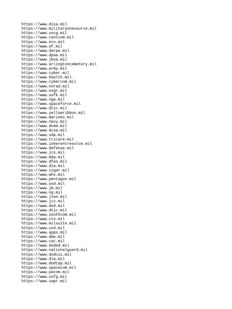 Military & Defense Websites | PDF | Business | Technology & Engineering