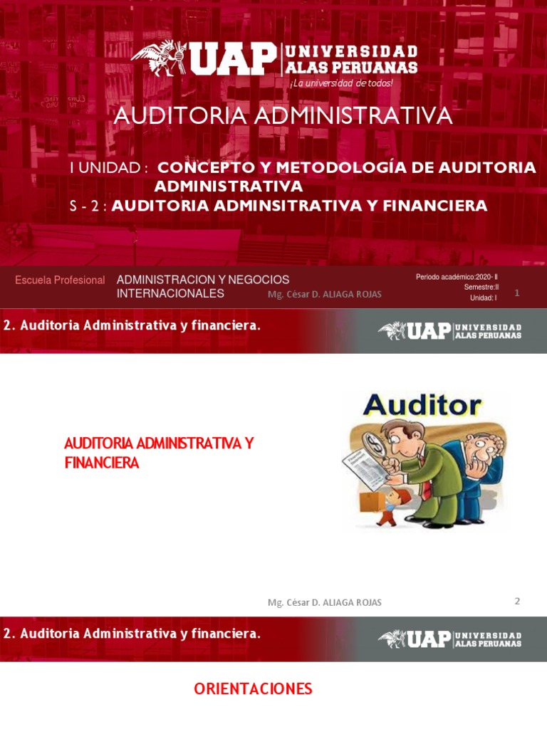 Auditoria Administrativa: I Unidad: Concepto Y Metodología de Auditoria S - 2: Auditoria ...