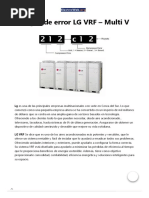 Códigos de Error Aire Acondicionado York | PDF | Aire acondicionado | Tecnologías de gas