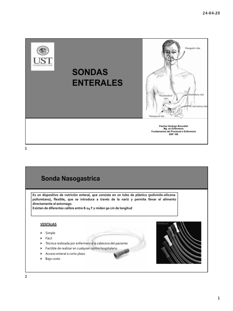 4 Sondas Enterales 2018 | PDF | Enfermedades y trastornos | Medicina CLINICA