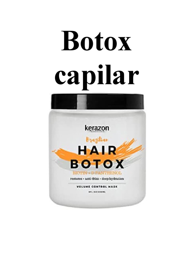 Beneficios y Aplicación del Botox Capilar | PDF | Toxina botulínica | Pelo