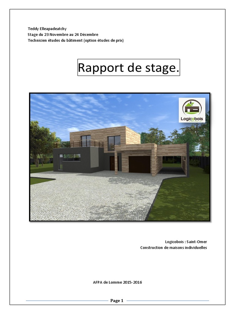 Rapport de Stagepdf | PDF | Bois (matériau de construction ...