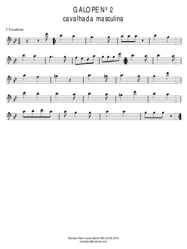 GALOPE 2 - 2º Trombone | PDF