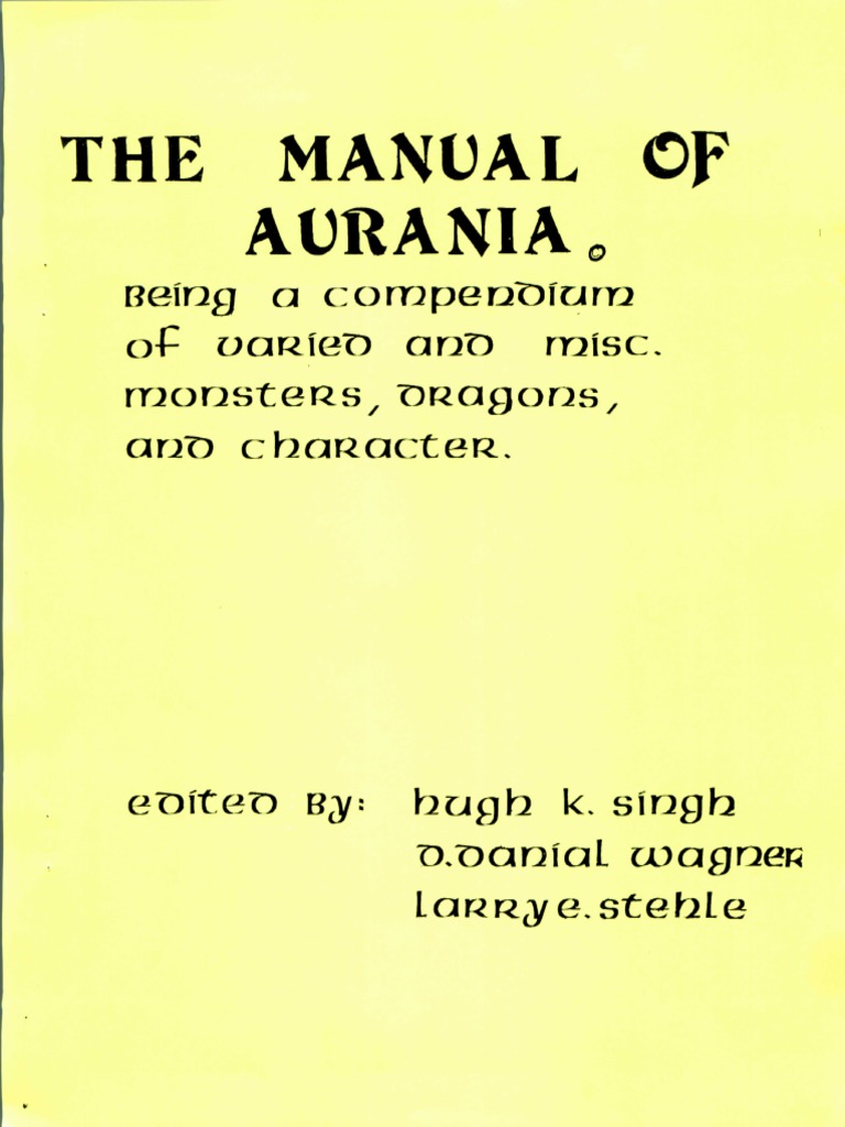 Manual of Aurania (0e) | PDF