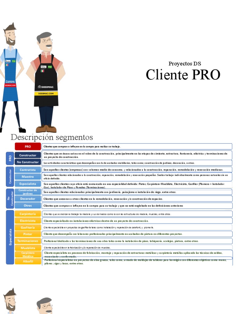 Segmentación Cliente PRO | Descargar gratis PDF | Carpintería | Plomería