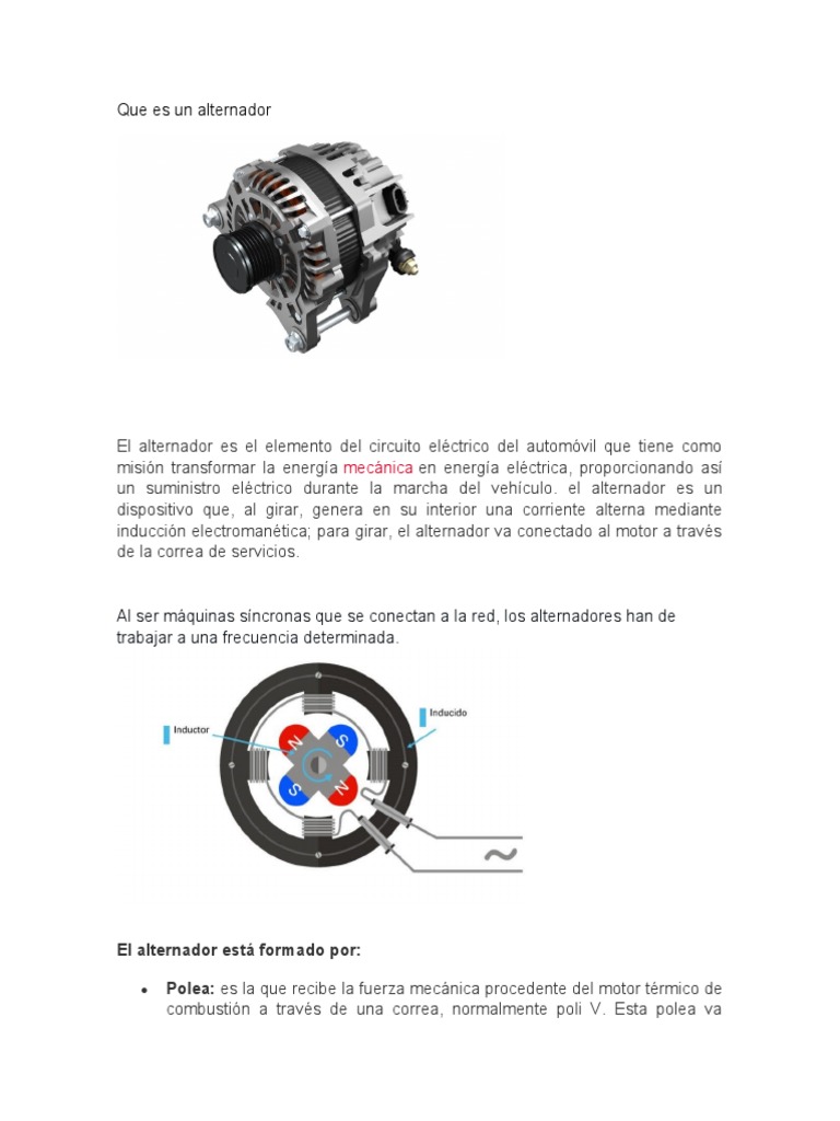 Proyecto Brandon | PDF | Generador eléctrico | Corriente eléctrica