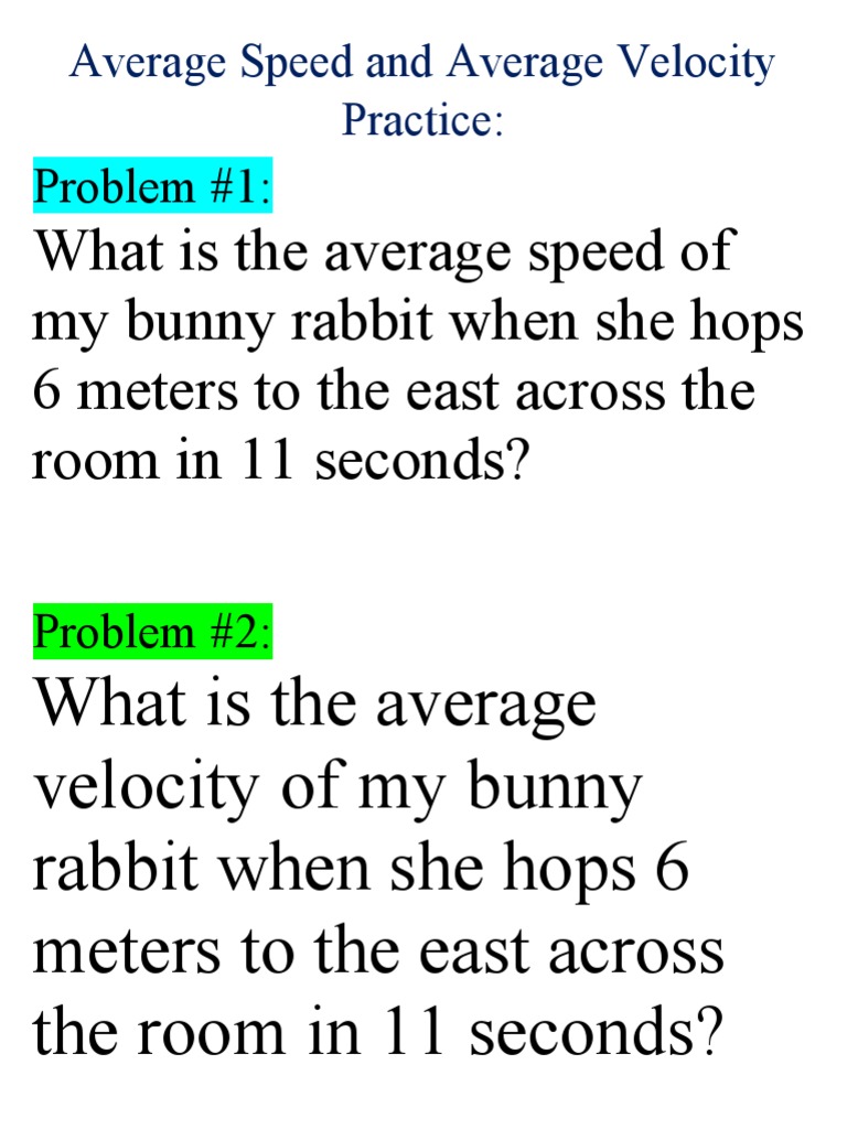 Speed Vs. Velocity Quiz 1-4 | PDF