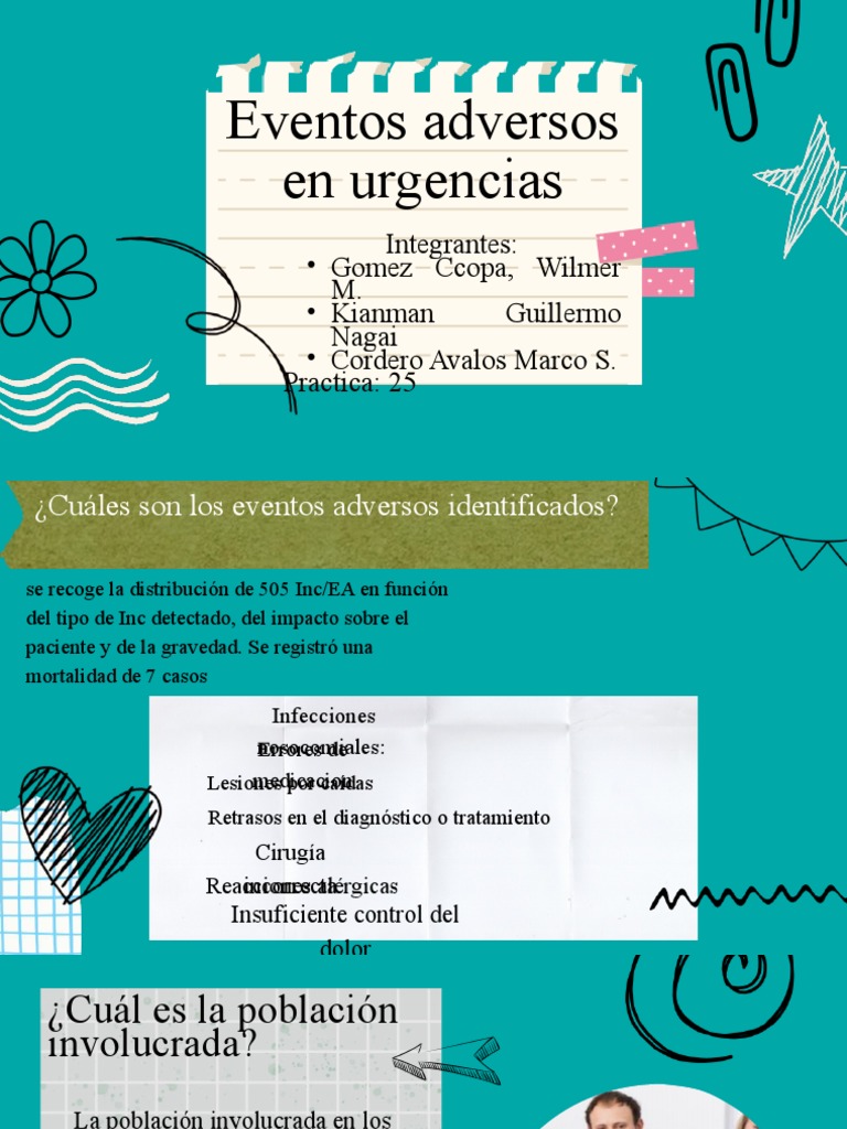 Eventos Adversos en Urgencias | PDF | Hospital | Cuidado de la salud