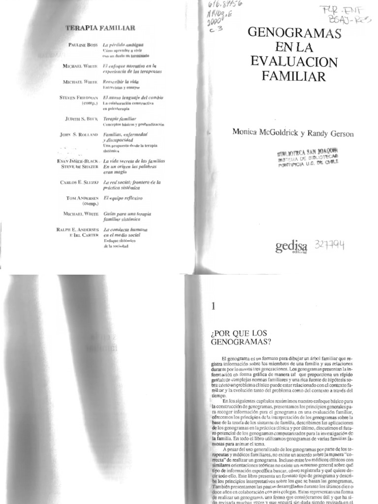 MC Goldrick-Genogramas en La Evaluación Familiar | PDF
