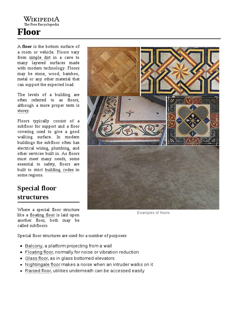 Floor | PDF | Flooring | Components