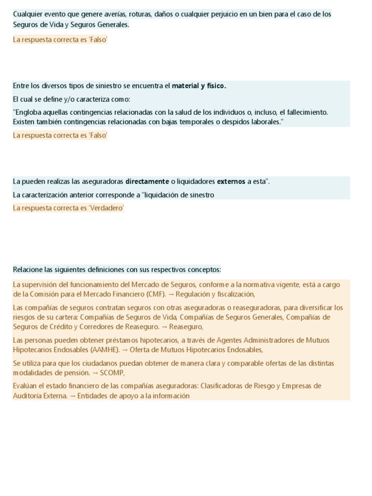 Prueba 1 Modulo 3 | PDF | Seguro | Reaseguro