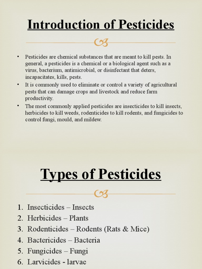 Types and Effects of Pesticides | PDF | Wellness