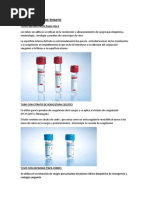 Tipos de Tubos Vacutainer | PDF | Medicina CLINICA | Fisiología