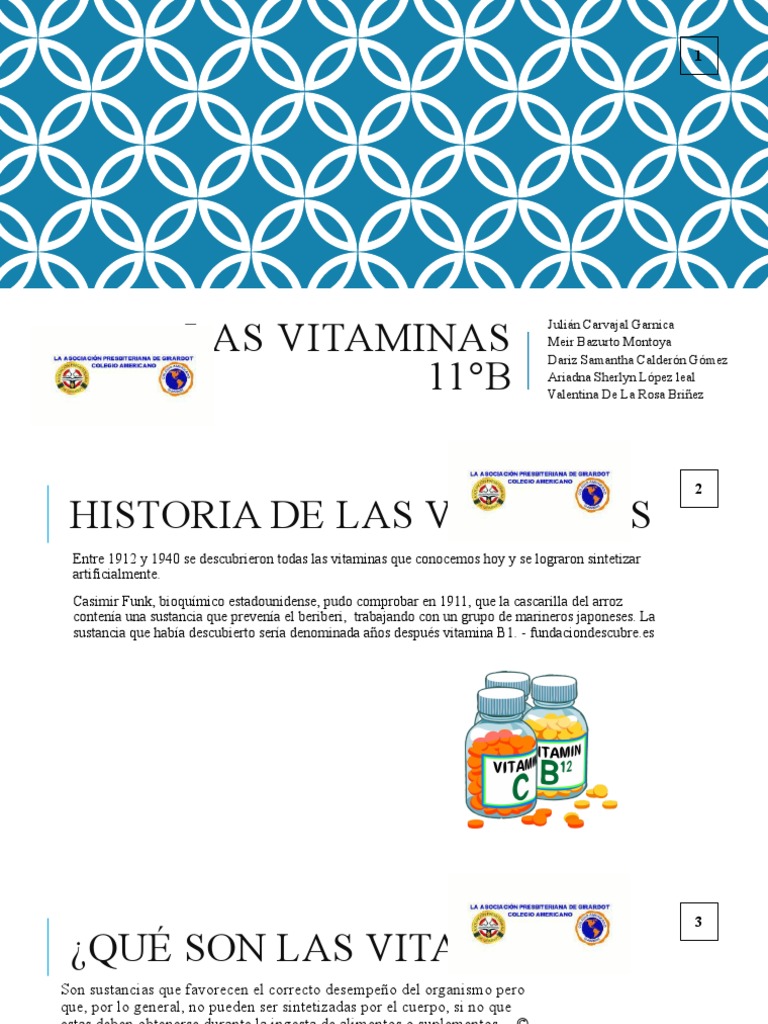 Las Vitaminas | PDF | Vitamina | Vitamina a