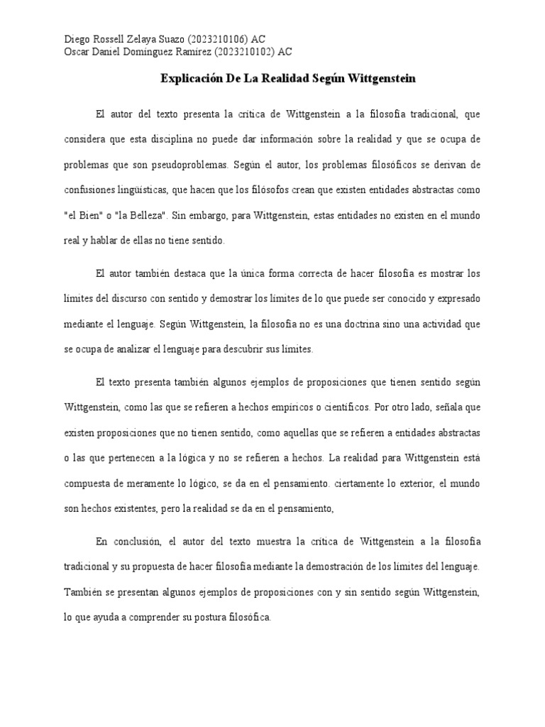 Tarea Filo Analisis | PDF