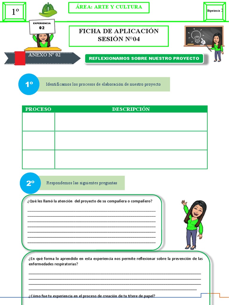 1° Ficha de Aplicacion Sesion 4 Exp.2 | PDF | Cognición