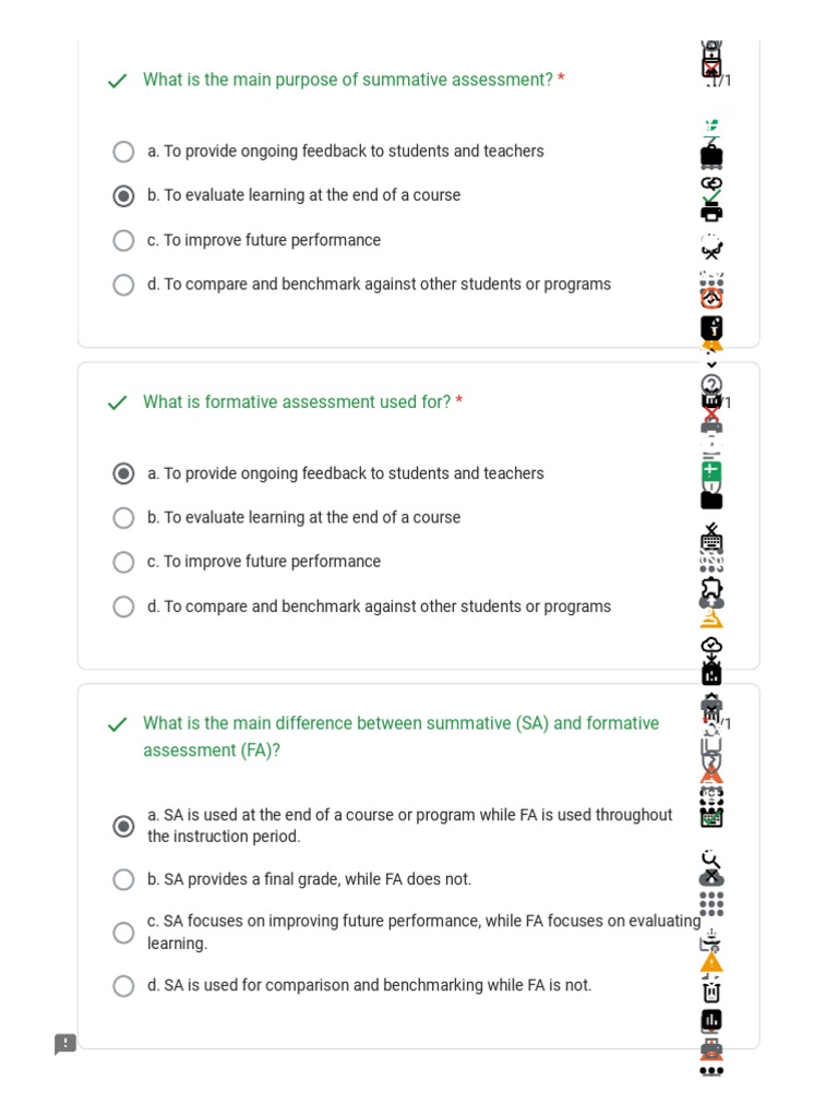 Purpose of Summative Assessment | PDF | Educational Assessment ...