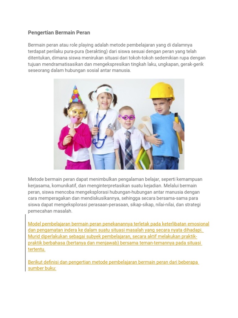 Metode Bermain Peran untuk Siswa | PDF