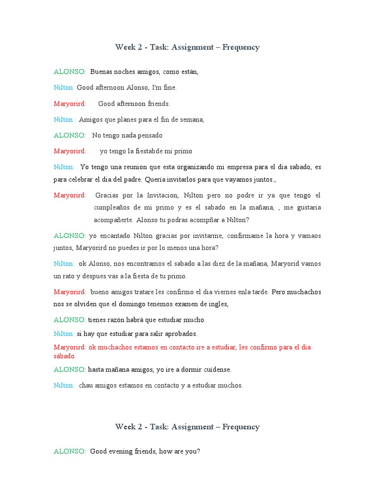 Week 2 - Task: Assignment - Frequency: Alonso | PDF | Música grabada | Álbumes