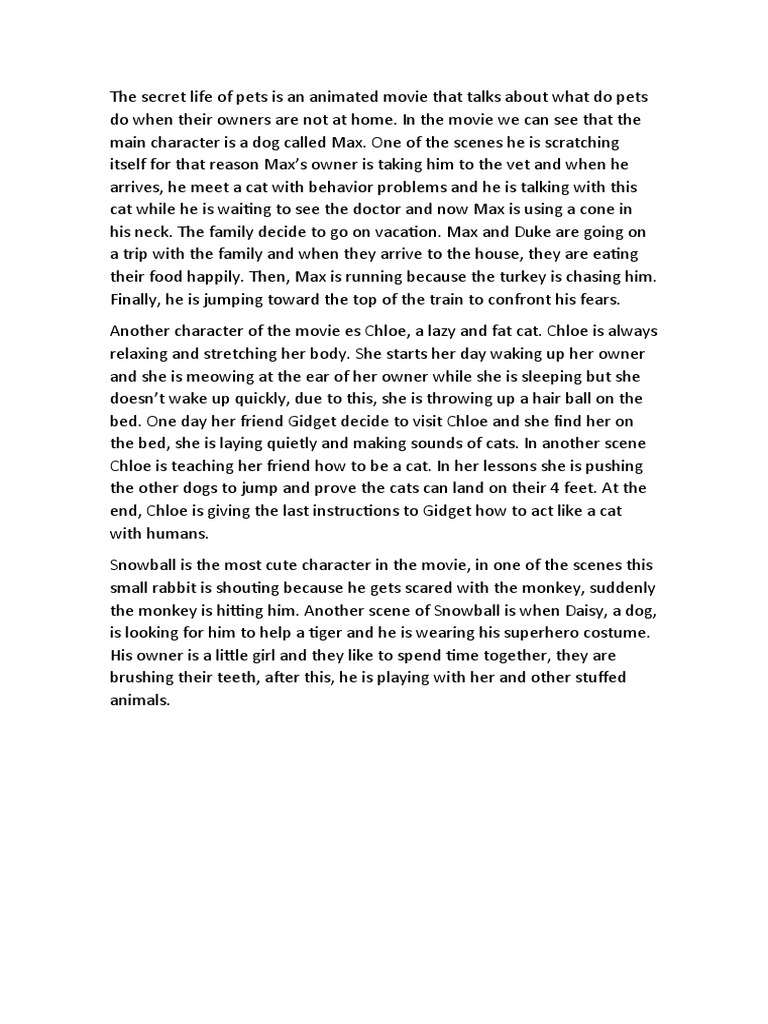 Pets' Adventures When Owners Leave | PDF | Mammals | Animals And Humans