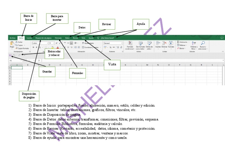 Barra de EXCEL | PDF