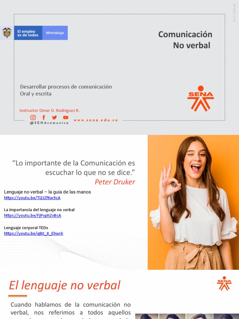 Importancia del Lenguaje No Verbal | PDF | Comunicación no verbal | Comunicación