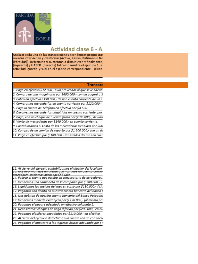Actividad Clase N°6 - Plantilla | PDF | Bancos | Cheque