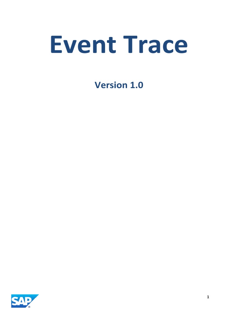 Event Trace v1.0 | PDF | Icon (Computing) | Computer Engineering