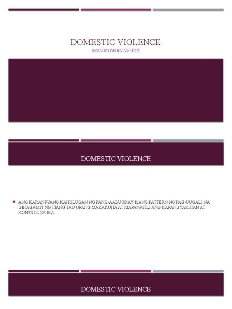 Domestic Violence | PDF