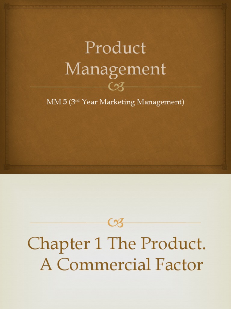 Product Management Chap. 1 | PDF | Marketing | Product (Business)
