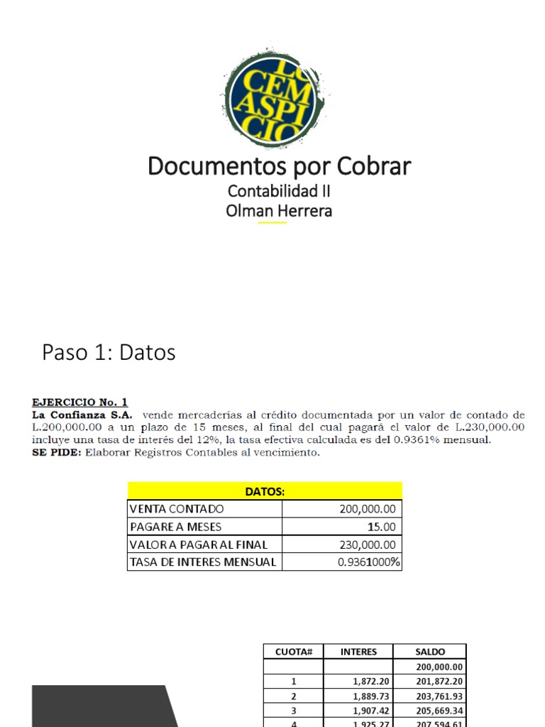 Documento Por Pagar | PDF | Interés | Deuda