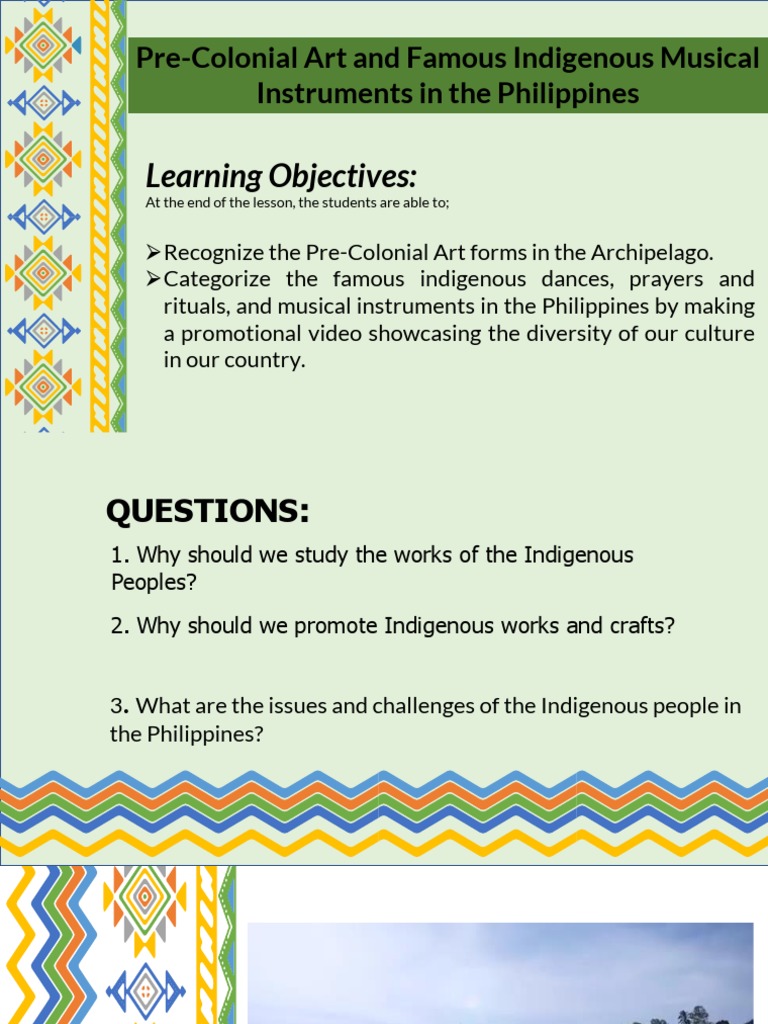 Pre-Colonial Art and Famous Indigenous Musical Instruments in The ...