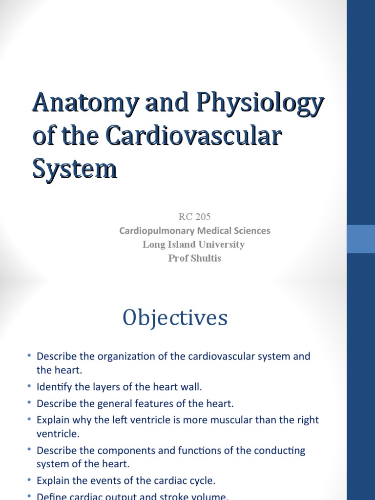 Anatomy and Physiology of The Cardiovascular System | PDF | Heart Valve ...